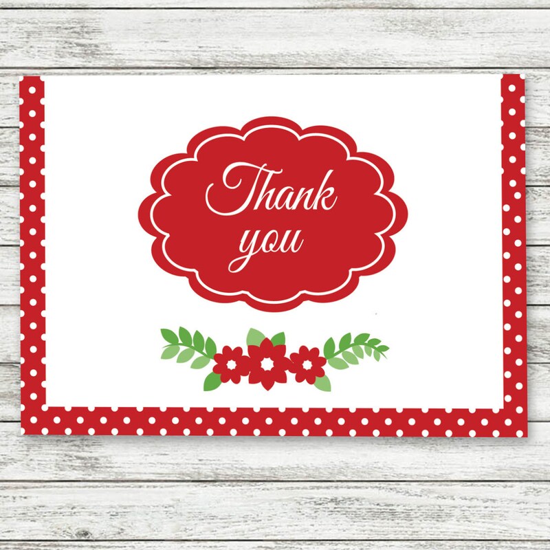 Polka Dot Thank You - Etsy
