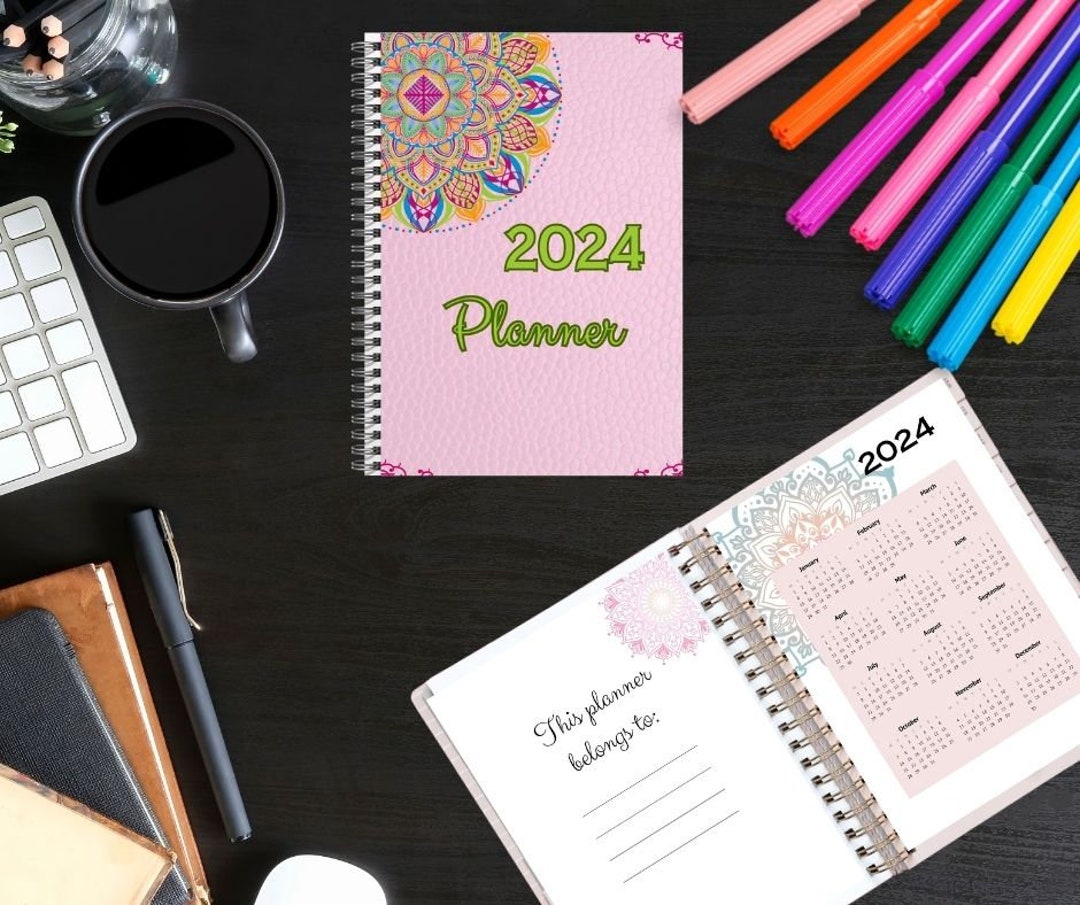 Dated 2024 Zen Mandala Planner, Instant Download Printable Planner ...
