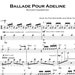 Ballade Pour Adeline | Piano Sheet Music Score With Note Names BUNDLE Printable [read ...