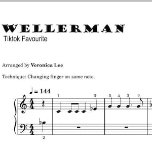 Wellerman (traditional Sea Shanty) Easy Piano Sheet Music With Note ...