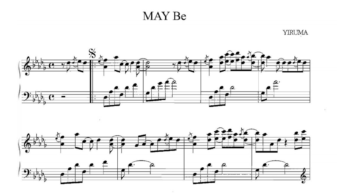 Piano Album of Yiruma E-book (PDF) - 30 Piano Songs Kiss the Rain ...