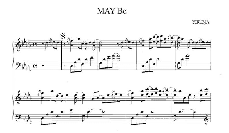 Piano Album of Yiruma E-book (PDF) - 30 Piano Songs Kiss the Rain ...