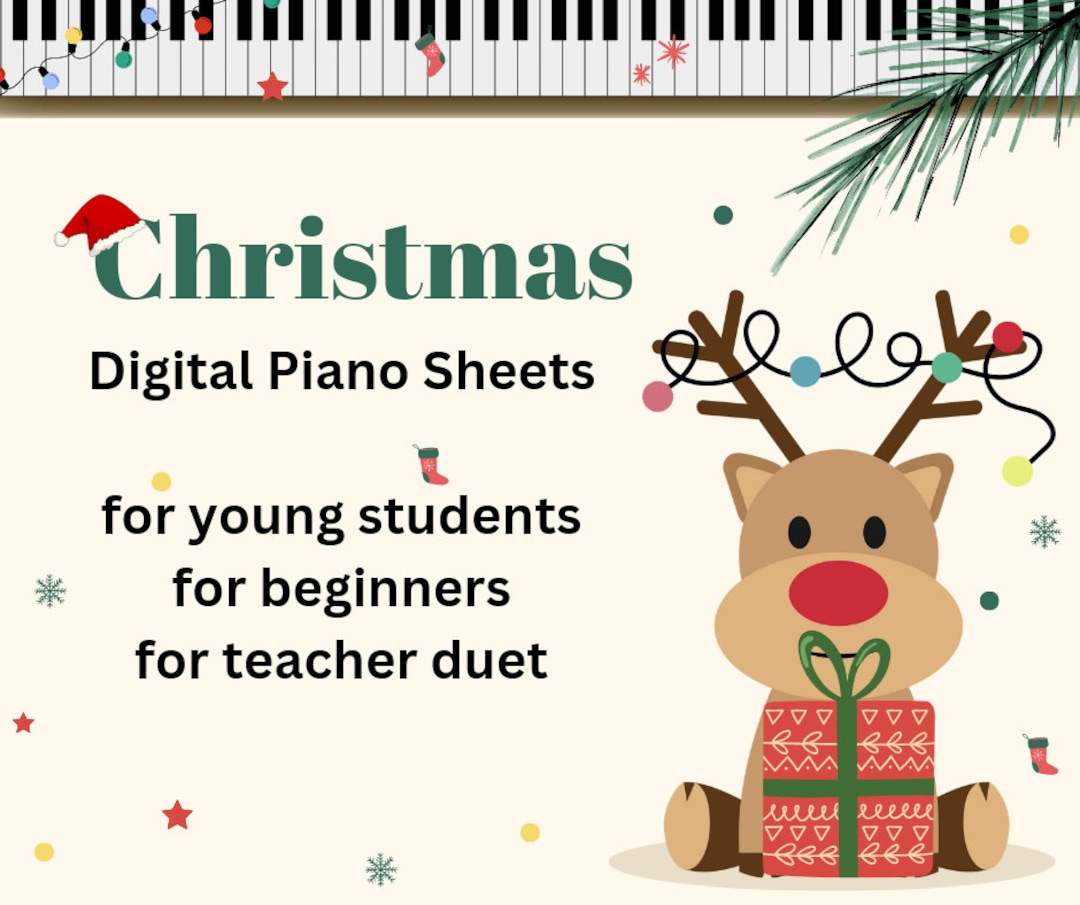 Piano Christmas Collection Beginners Easy Piano Duet With Teacher PDF ...