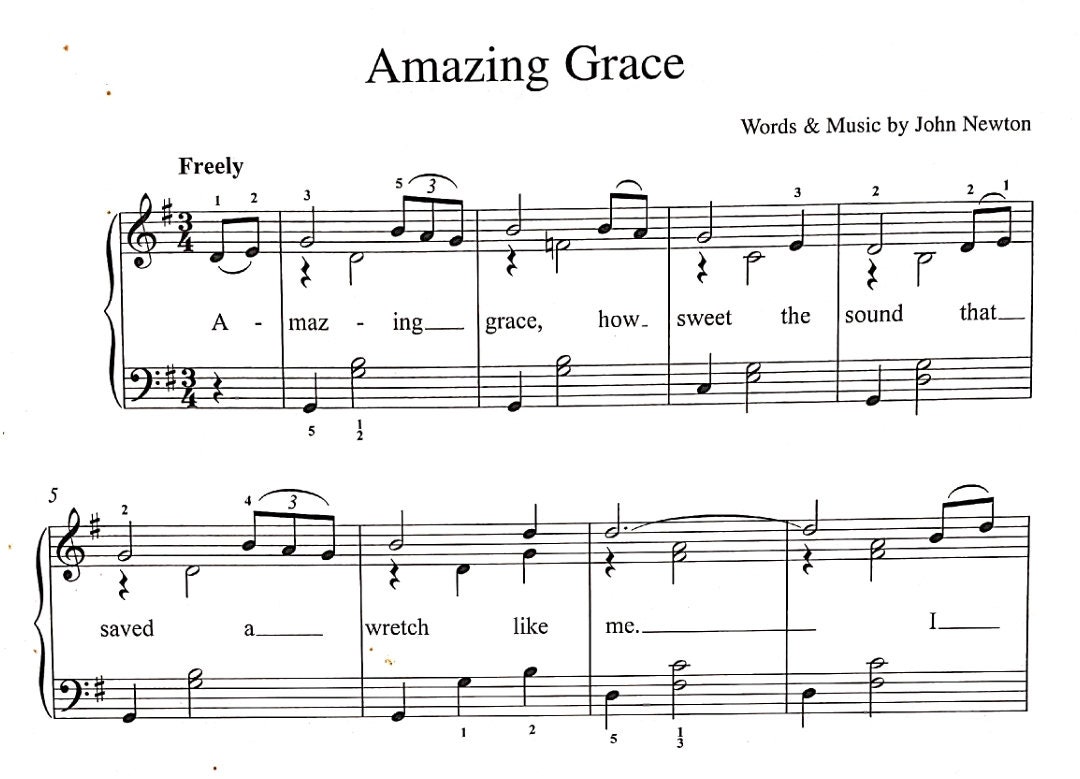 Beginner Gospel for Piano E-BOOK Music Sheets PDF Religious Hymn - Etsy