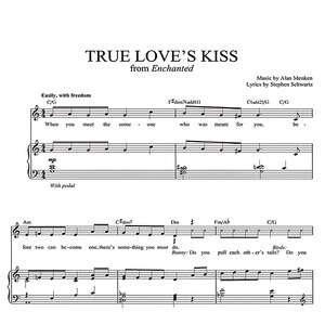 Modern Princesses Piano and Vocal Sheet Music Scores 8 Songs Enchanted ...