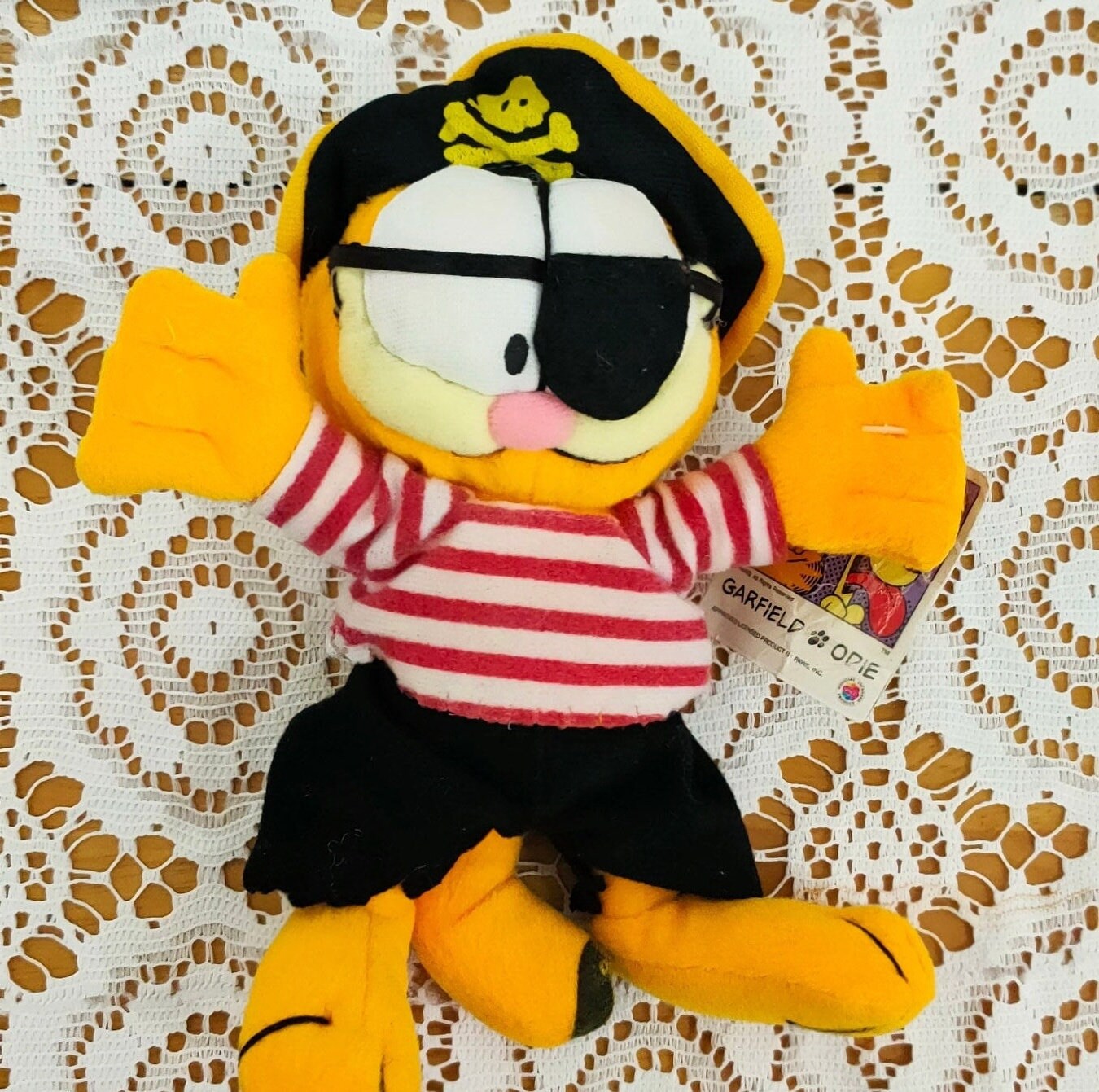 Vintage Garfield 2001 Plush Pirate Suit With a Captain Hat Good ...
