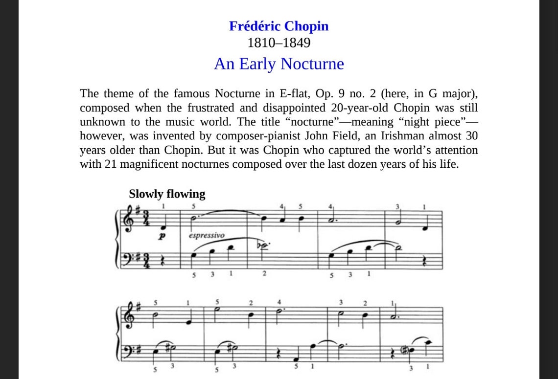 88 Piano Classical Pieces for Beginners PDF Download Easy Piano Sheets ...