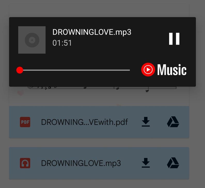 Drowning Love (chasing Kou) Easy Piano Sheet Music Score With Note ...