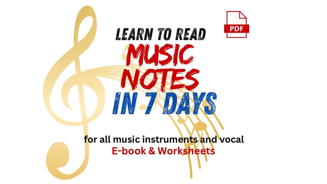 Learn How to Read Music Notes + Worksheets | Education Self Learning ...