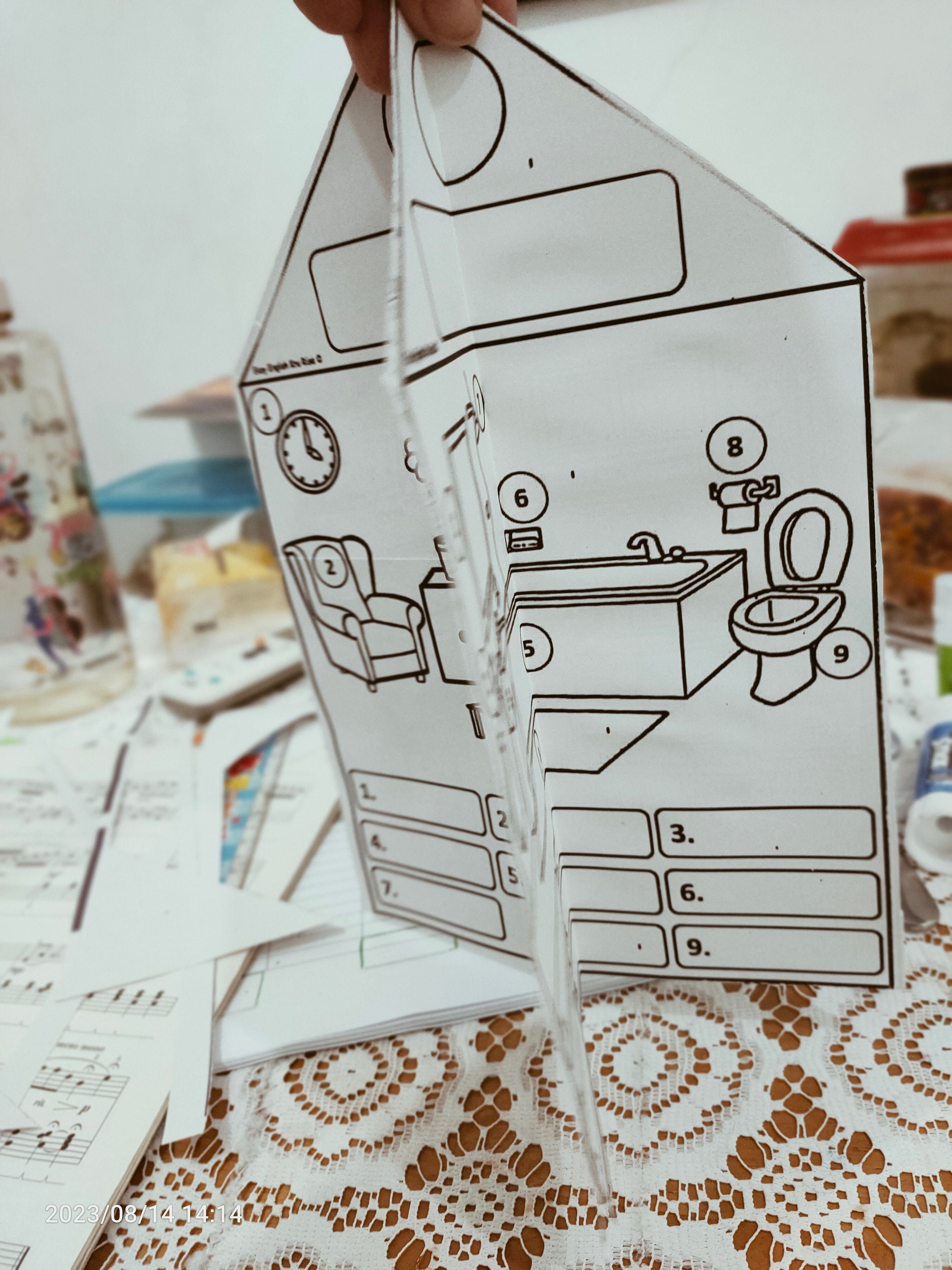 Paper House Craft For Kids