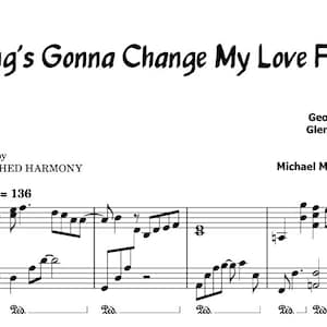 Nothing's Gonna Change My Love for You Piano Sheet Music: Intermediate ...