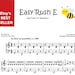 Easy Rush E | Grade 1 - 2 Piano Sheet Music Score Self Learning Series With Note Names MODERN ...