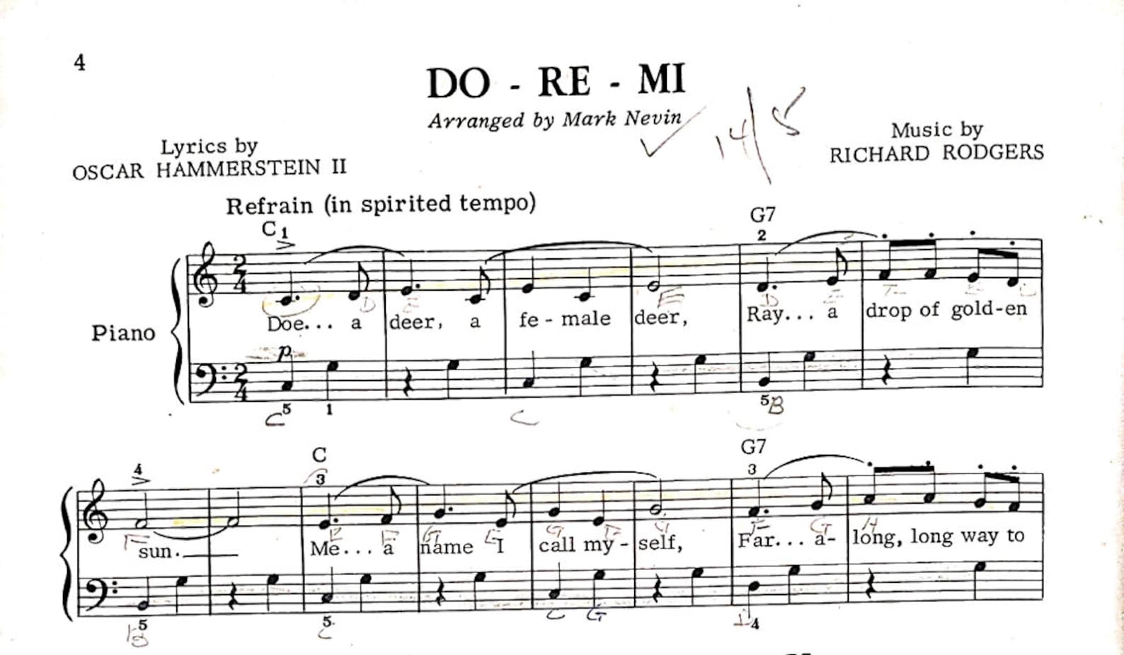 Ebook - the Sound of Music | Piano Sheet Music Collection Vintage With ...