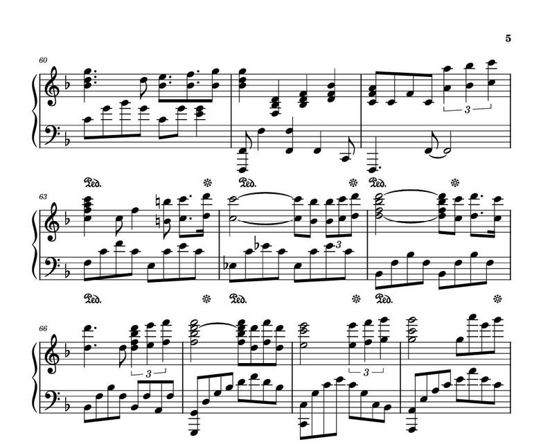 My Way (frank Sinatra) Piano Sheet Music Score With Note Names Oldies ...