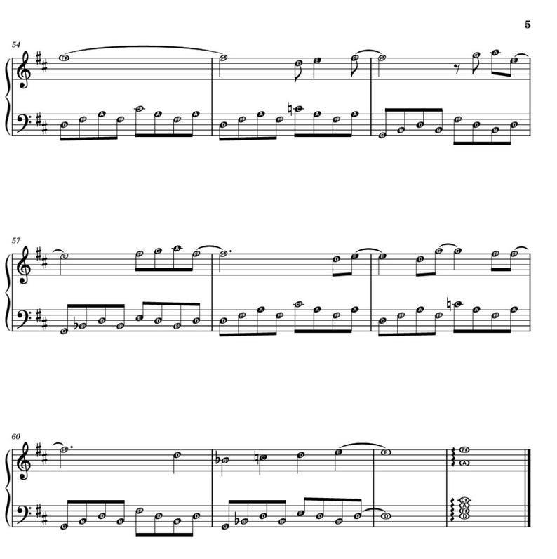 Seasons by Wavetoearth | Piano Sheet Music Score With Note Names G3 - Etsy