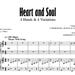 Heart & Soul | Piano Duet 4 Hands Sheet Music Score With Note Names ...
