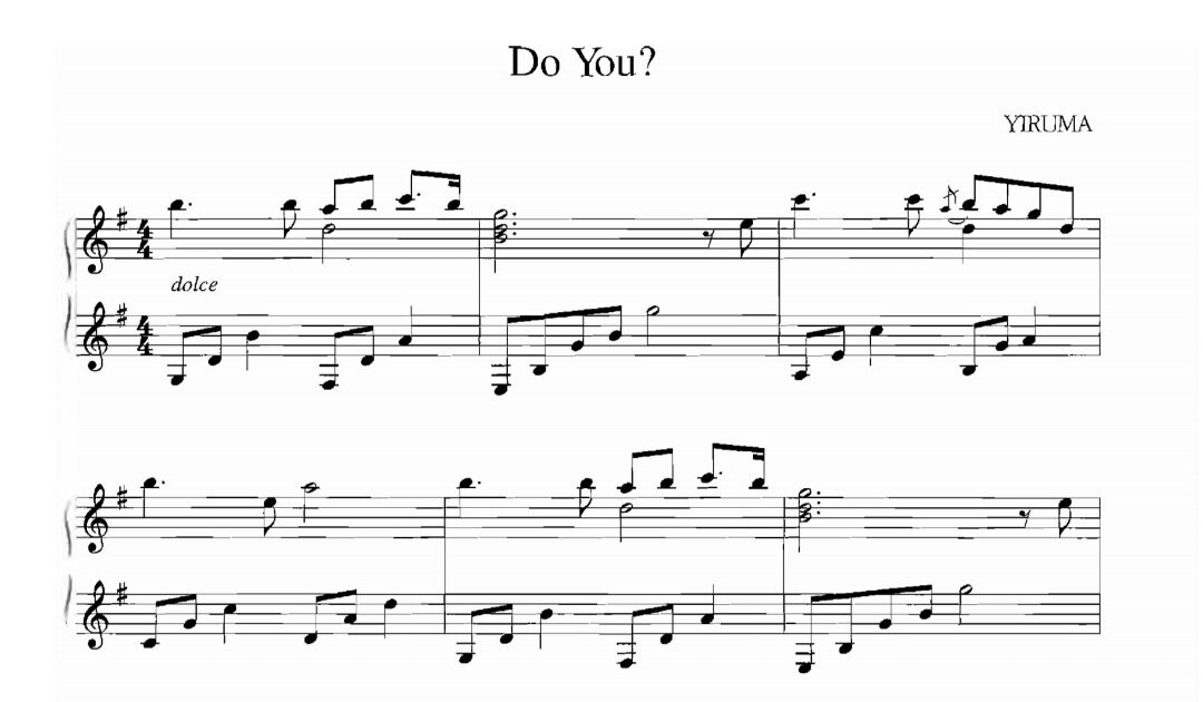 Piano Album of Yiruma E-book (PDF) - 30 Piano Songs Kiss the Rain ...