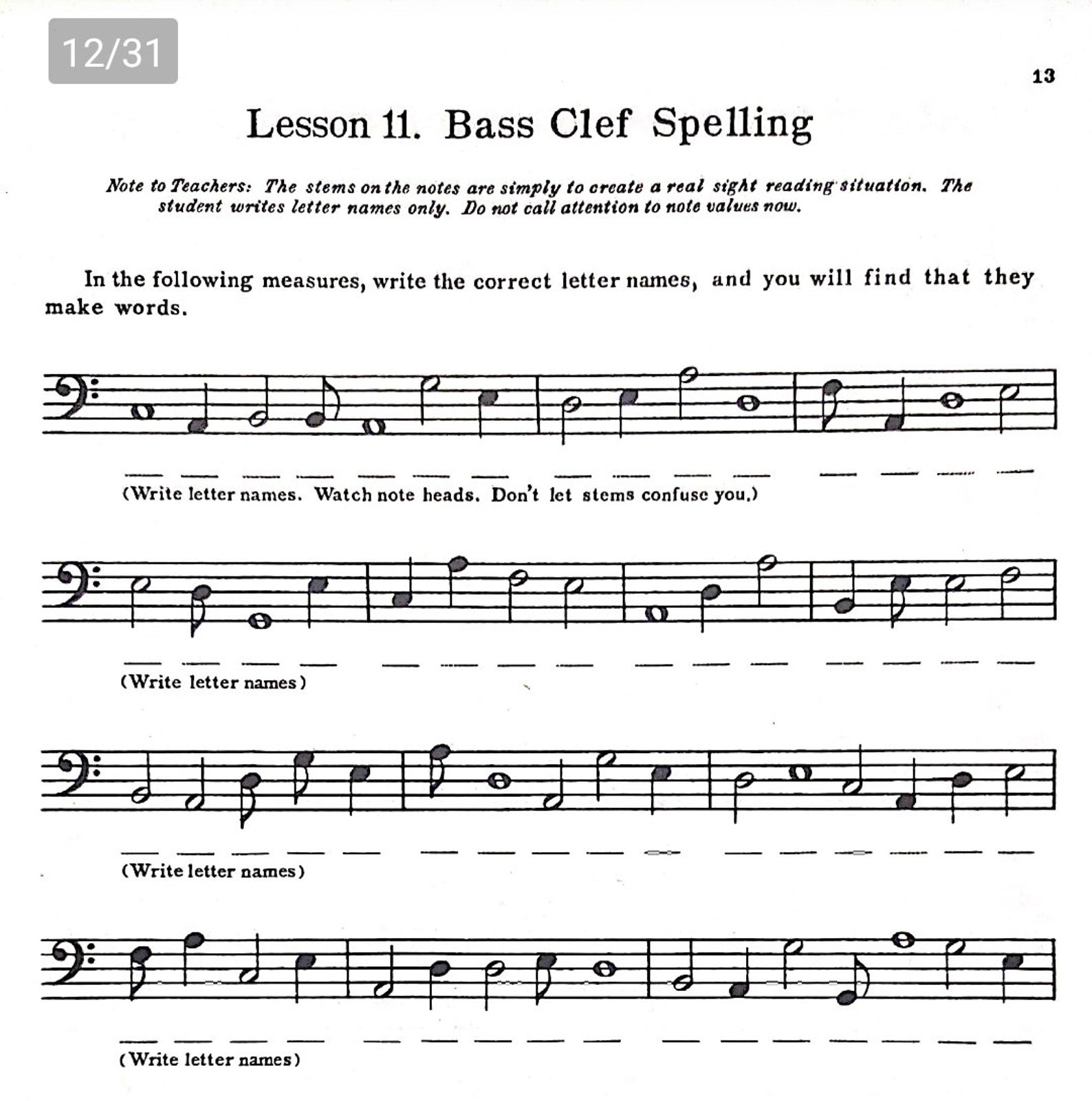 Music Note Names Worksheets | 30 Sheets for Theory Lessons PDF VERY ...