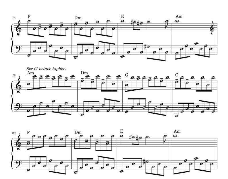 Passacaglia | Best Piano Sheet Music Self-learning Series With Note ...