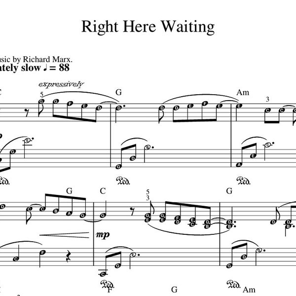 Right Here Waiting - Etsy