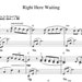 Right Here Waiting Piano Sheet Music Score With Note Names | FREE Voice ...