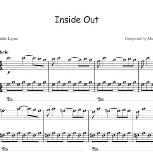 Piano Sheet Music | INSIDE OUT Theme | Easy Piano for Kids - Etsy