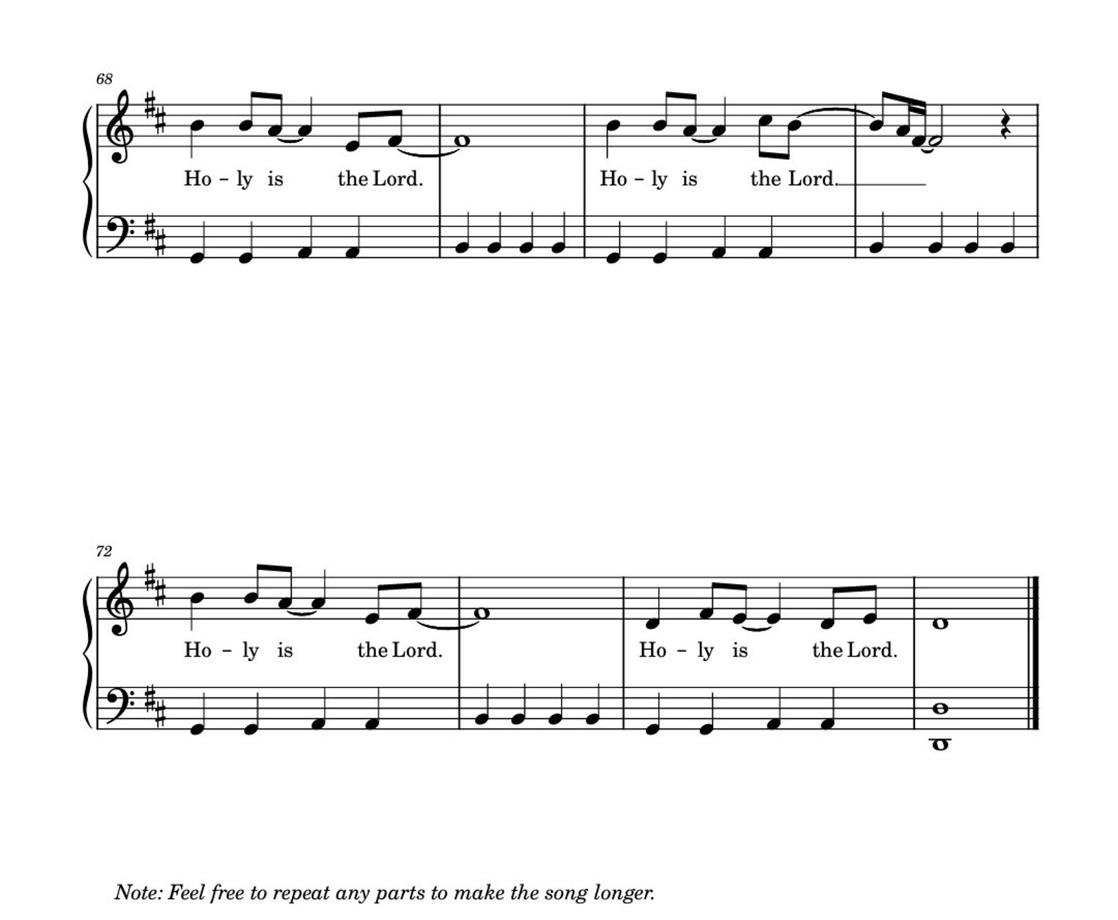 Our Father (don Moen) | Piano Sheet Music With Letter Names Grade 2 - Etsy