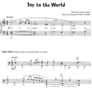 Piano Christmas Collection Beginners Easy Piano Duet With Teacher PDF ...