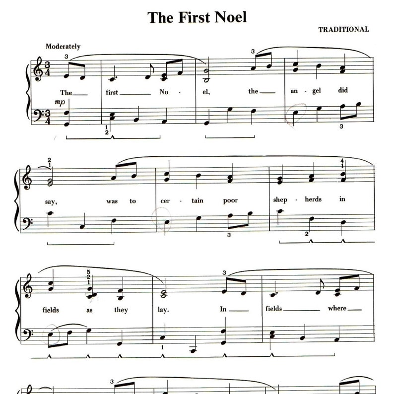 Christmas Piano Sheets for Intermediate Grade 4 E-book Perfect Songs - Etsy