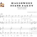 Halloween Piano Party (grade 0 to 6) D Minor Position | 4x PDF Download ...