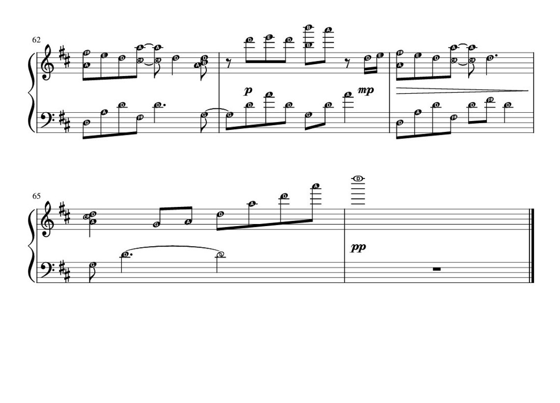 MAYBE and DO YOU? (yiruma) | Piano Solo With Note Names, Finger Guides ...