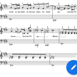 How Far I'll Go - Bundle - Easy Piano Sheet Music Score for Beginners ...
