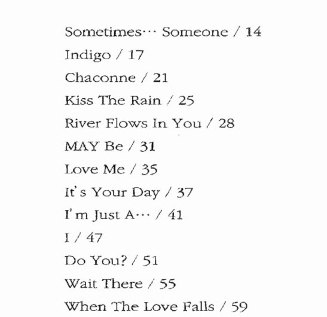 Piano Album of Yiruma E-book (PDF) - 30 Piano Songs Kiss the Rain ...