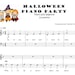 Halloween Piano Party (grade 0 to 6) D Minor Position | 4x PDF Download ...