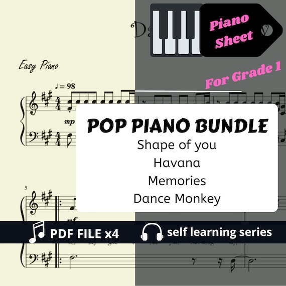 Piano Sheet Music With Letters Pop Songs