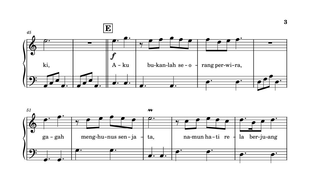 Warisan by Sudirman | Malay Piano Sheet Music Score Self Learning ...