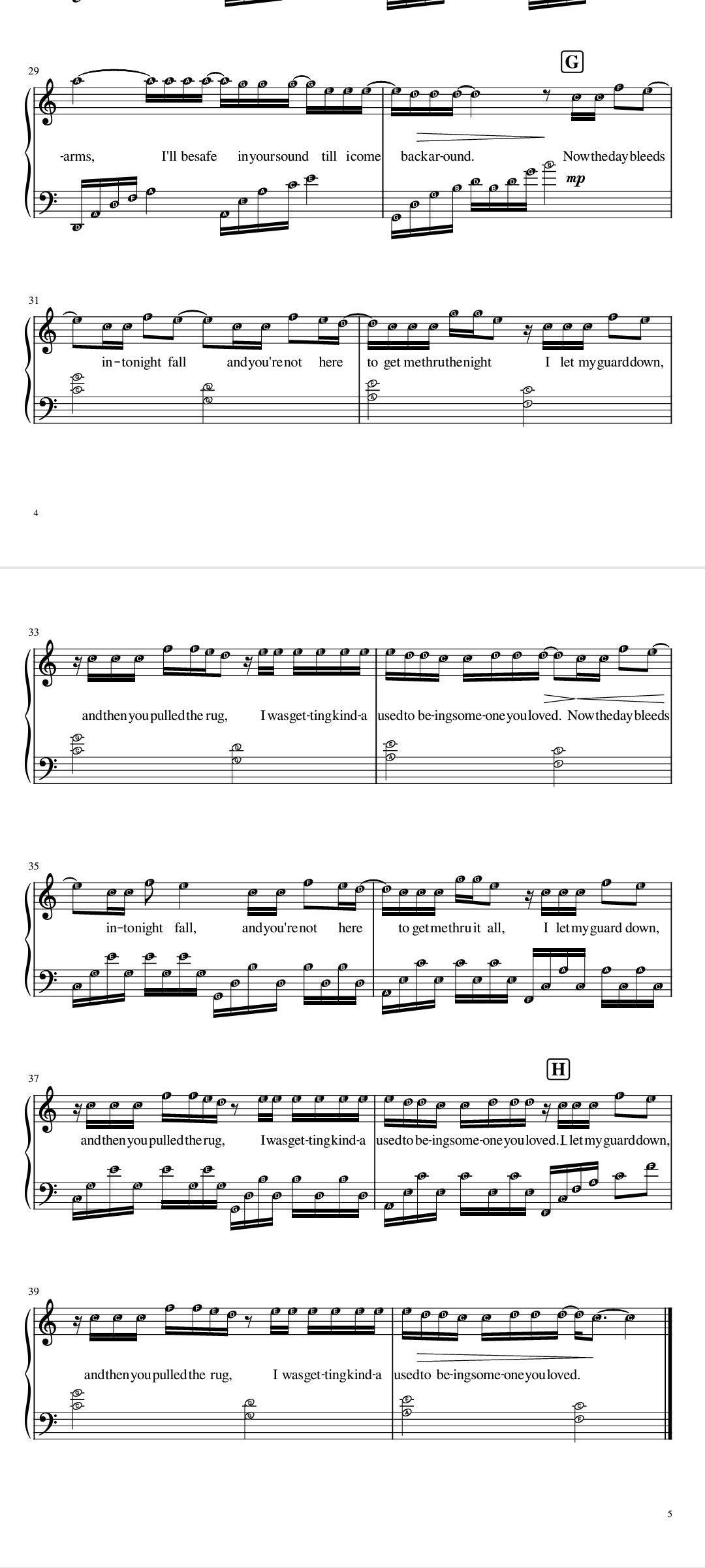 Someone You Loved Piano Sheet Music: Lewis Capaldi, C Major (PDF & MP3) - Etsy