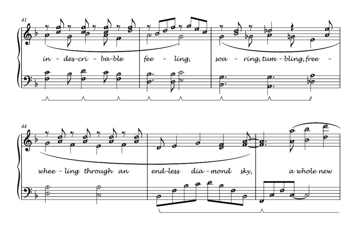 A Whole New World | Piano Sheet Grade 1 + Grade 5 Self Learning Series ...