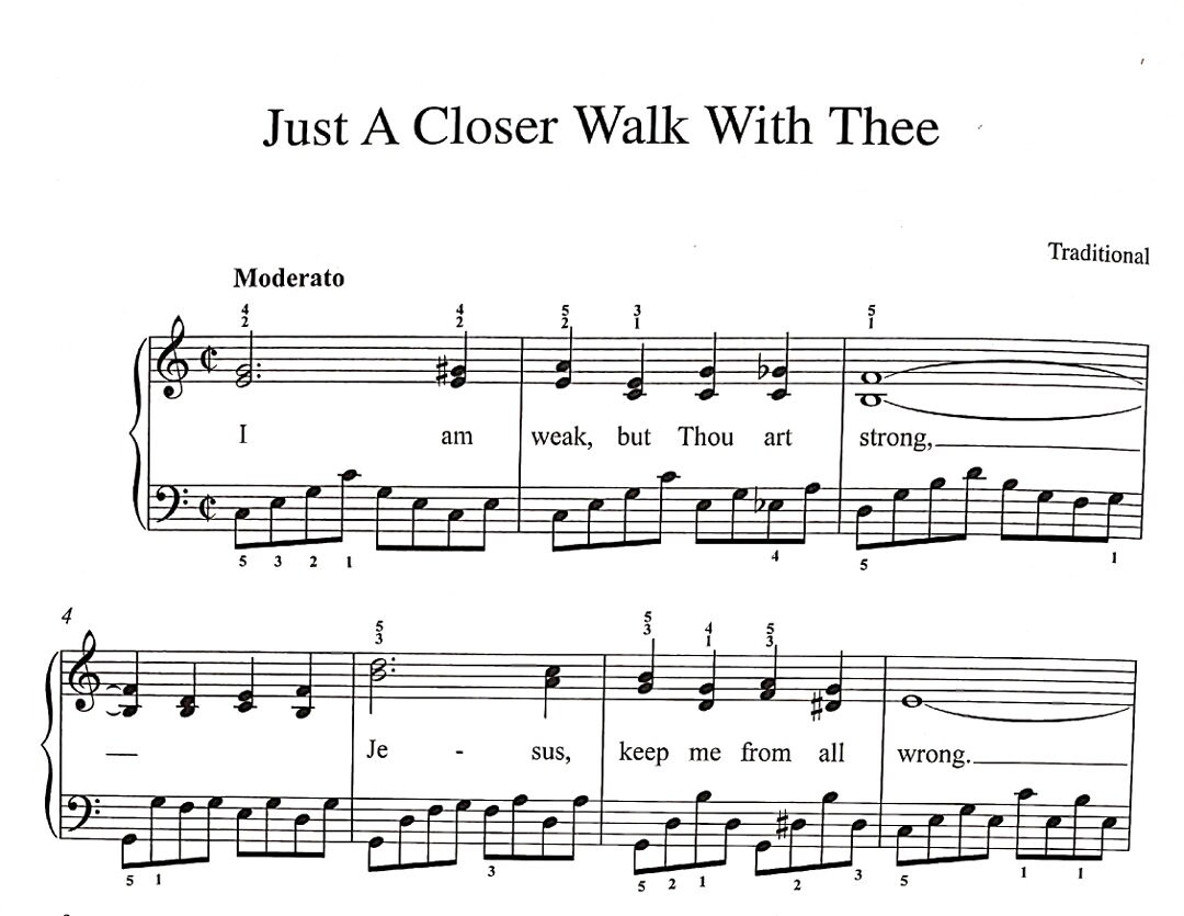 Beginner Gospel for Piano E-BOOK Music Sheets PDF Religious Hymn - Etsy