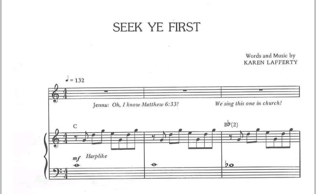 Seek Ye First | Piano Choir Chords SATB Music Sheets With Note Names - Etsy
