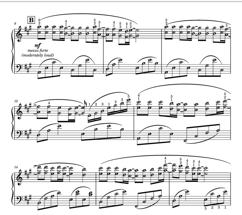 Coup De Coeur | Richard Clayderman Piano Sheet Music Score With ...