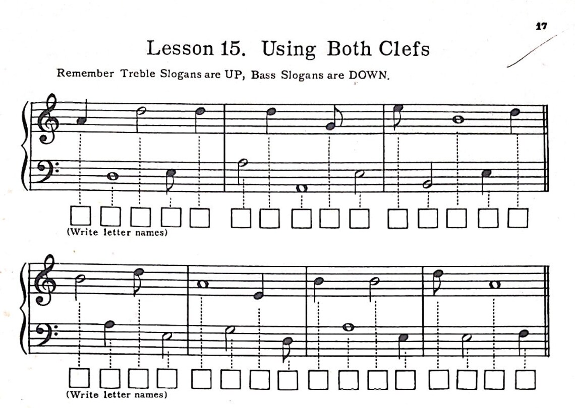 Music Note Names Worksheets 30 Sheets for Theory Lessons PDF VERY ...
