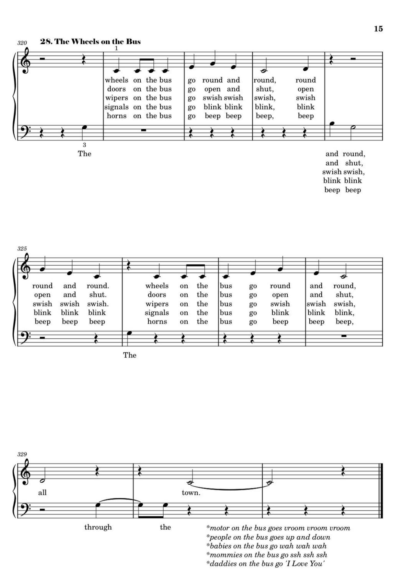 28 Kids Songs Piano Sheet Music Bundle: Nursery Rhymes PDF MP3 - Etsy