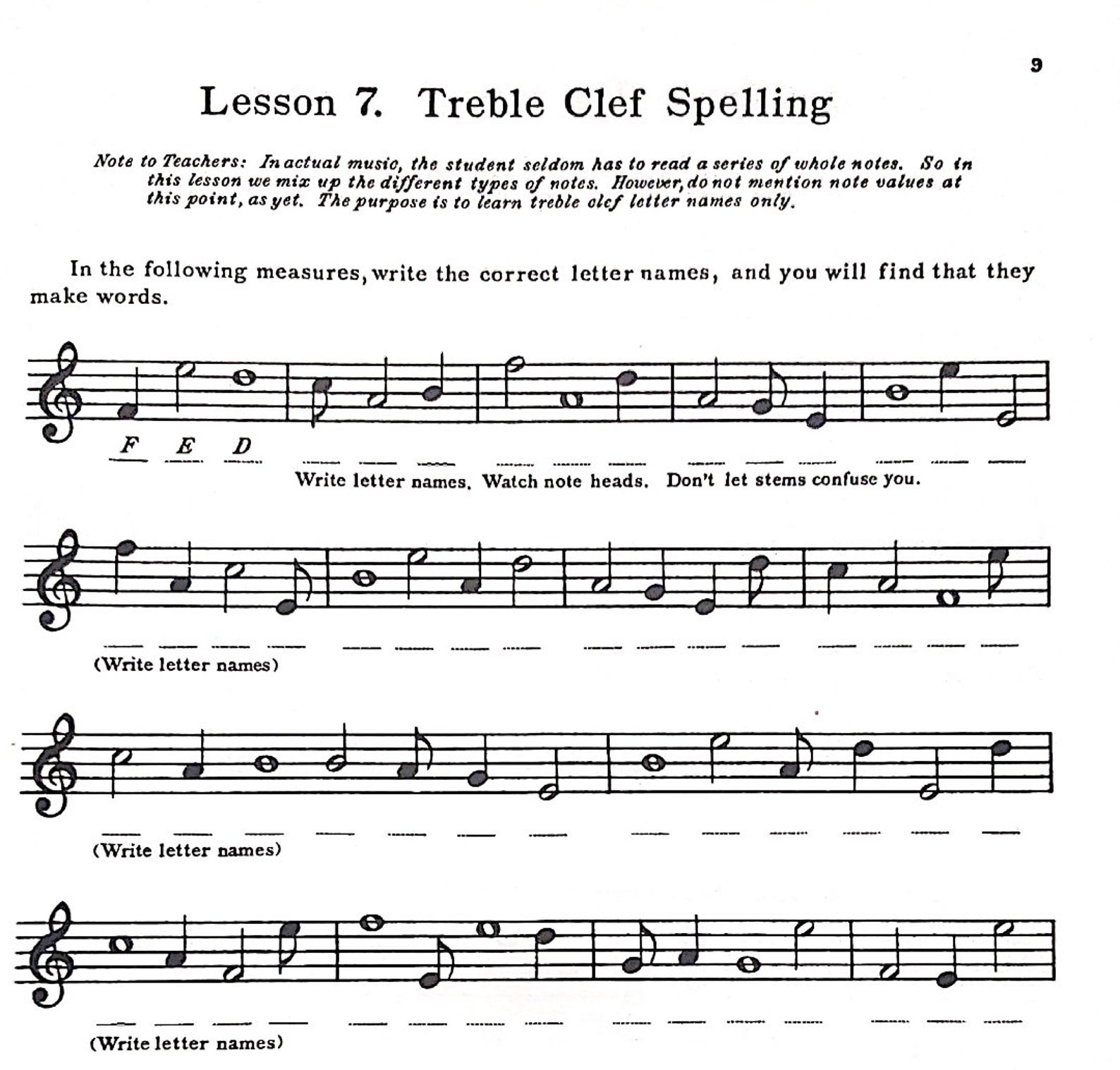 Music Note Names Worksheets | 30 Sheets for Theory Lessons PDF VERY ...