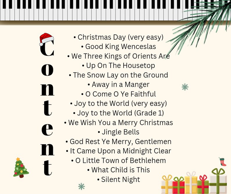 Piano Christmas Collection Beginners Easy Piano Duet With Teacher PDF ...
