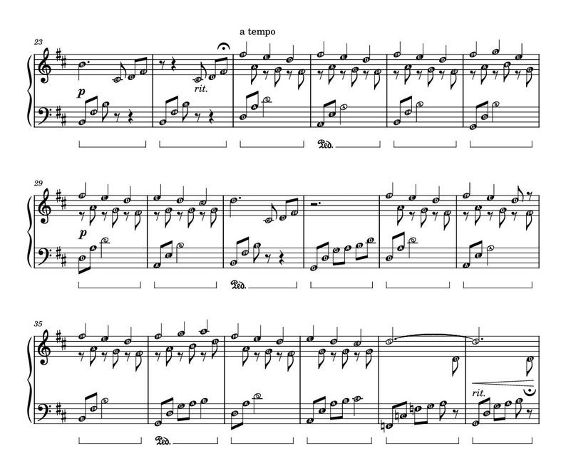 Le Onde - Ludovico Einaudi Piano Sheet Music With Note Names (PDF & MP3 ...