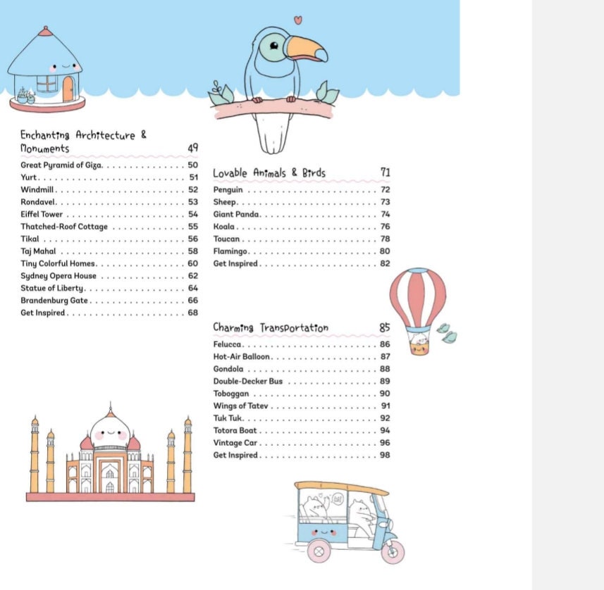 Learn How to Doodles Kawaii Cute for Kids Guide Book - Etsy