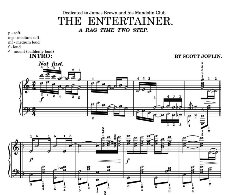 The Entertainer (scott Joplin) Grade 7 Advanced Self Learning Series ...