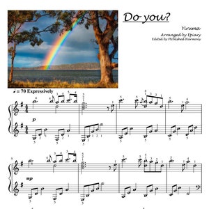 MAYBE and DO YOU? (yiruma) | Piano Solo With Note Names, Finger Guides ...