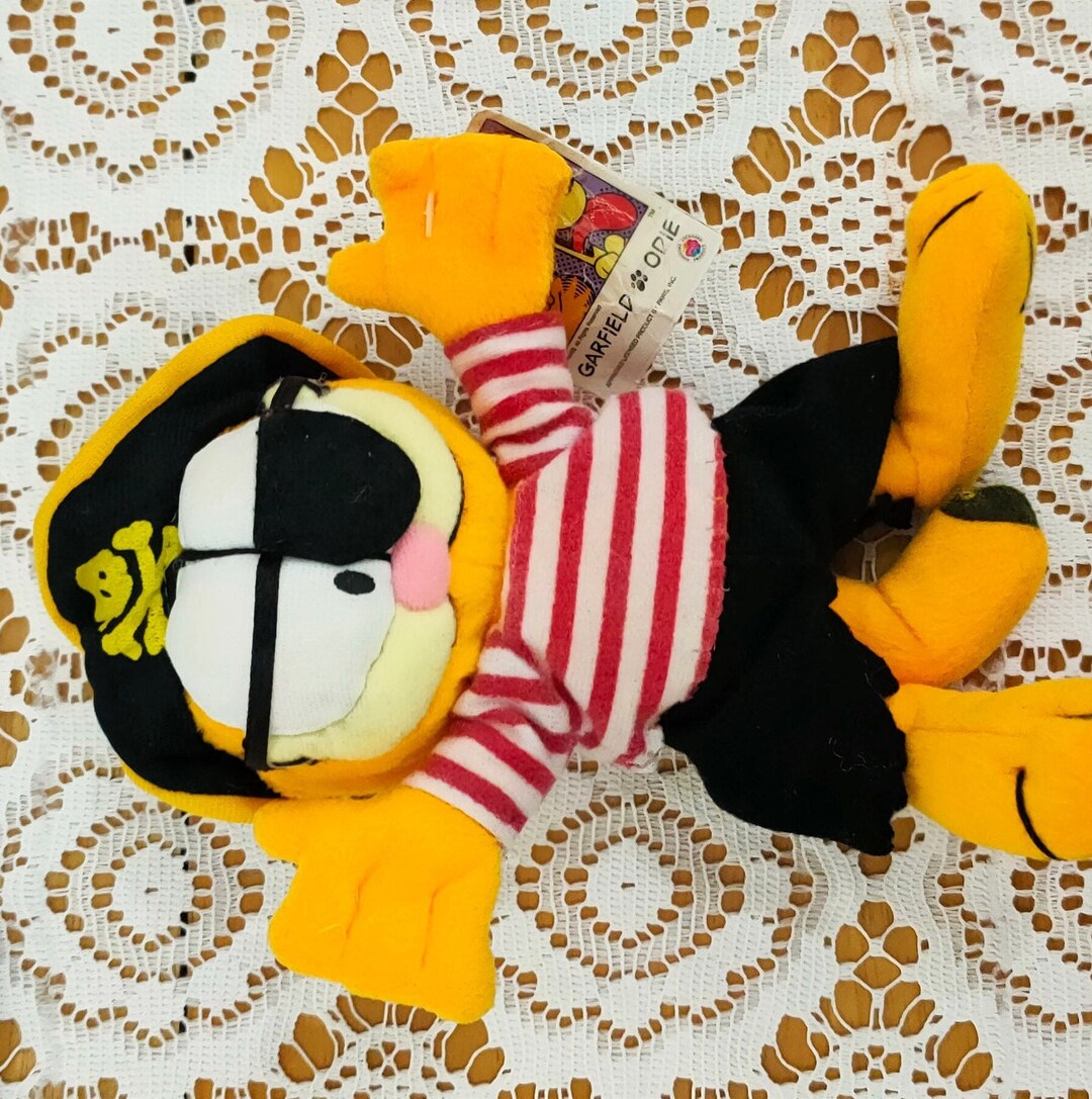 Vintage Garfield 2001 Plush Pirate Suit With a Captain Hat - Etsy
